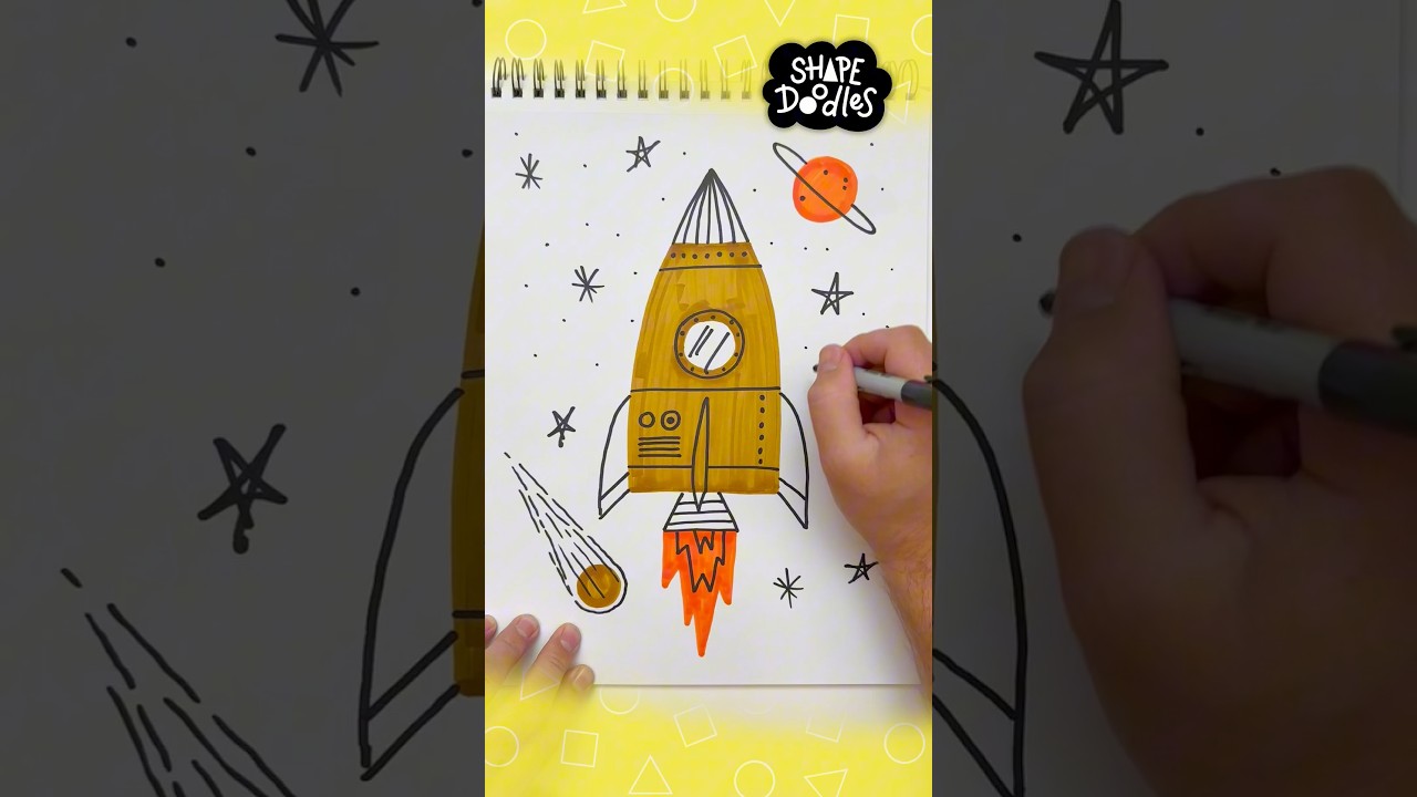 Directed Drawing Rocket Ship Premium Photo | Space Rocket Ship 3d