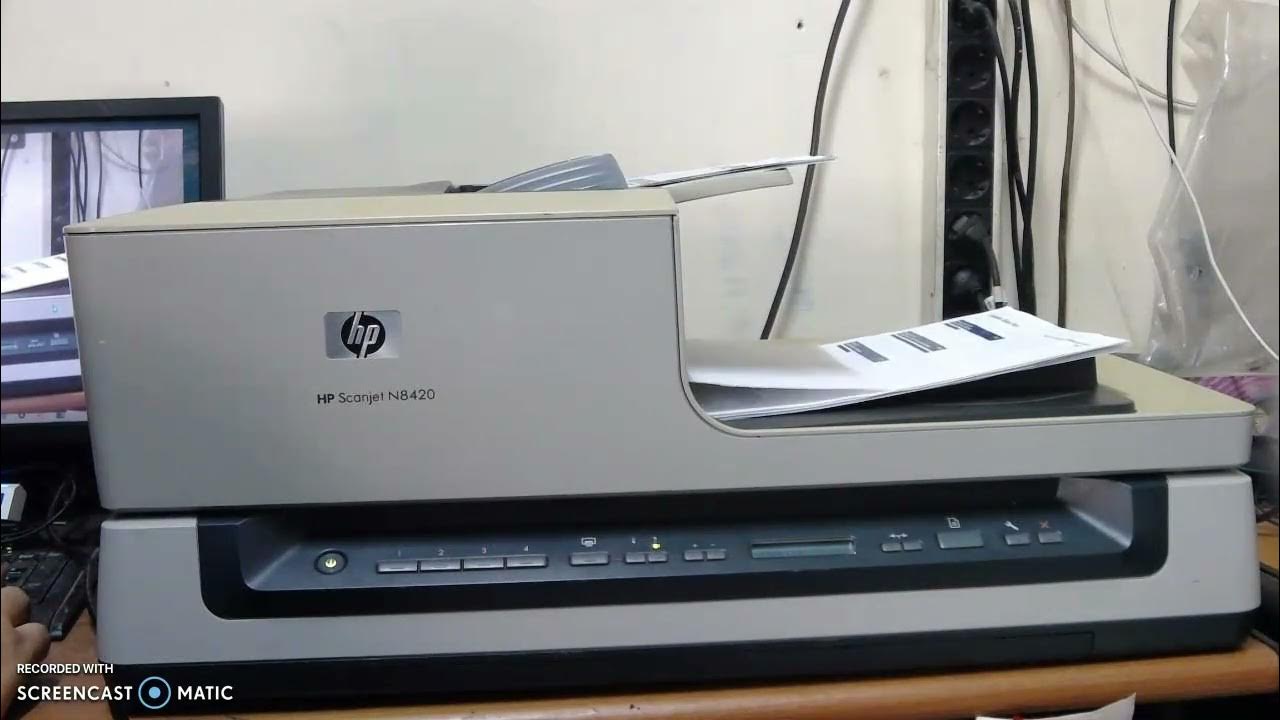 Scanner HP Scanjet N8420 Bisa folio Duplex Color - YouTube