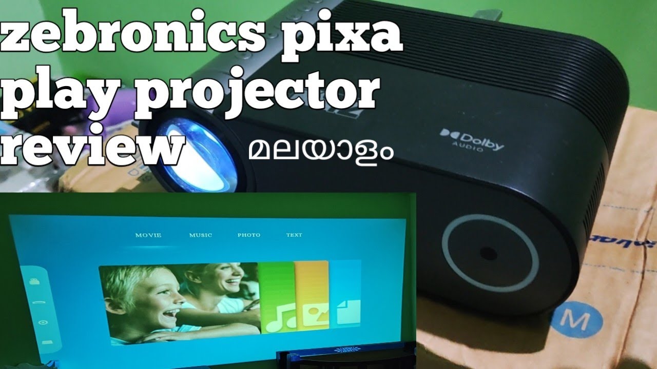 projector | zebronic zeb pixa play 12| home theater projector - YouTube