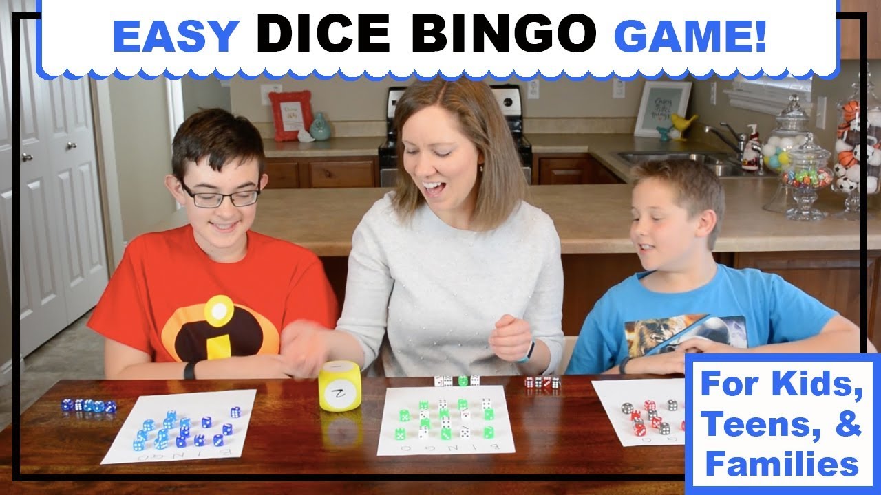 Kids’ Game: Dice Bingo Party Game (New Game) | Family Fun Every Day ...