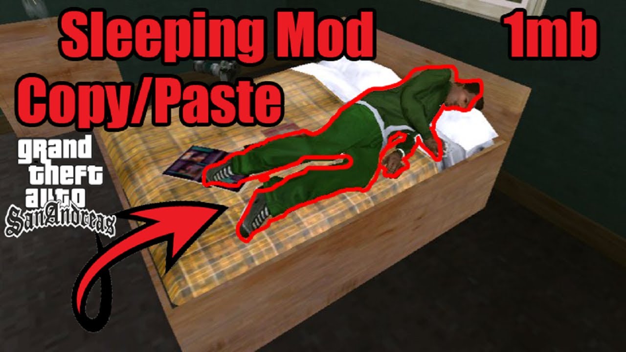 How To Download and Install Sleeping Mod In Gta San Andreas - YouTube