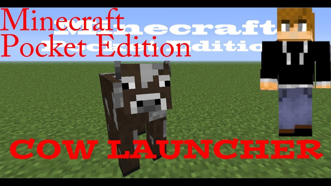 Cow Launcher Minecraft Pocket Edition 0.7.1. - YouTube