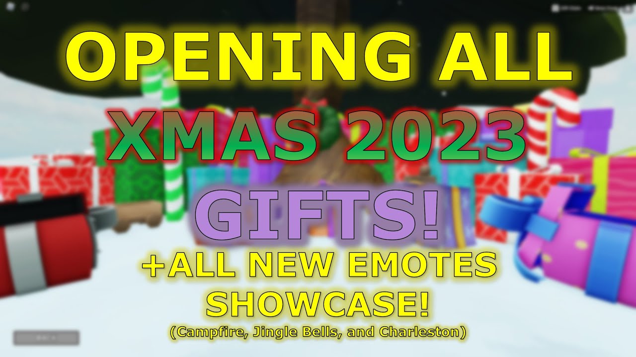 (TDS) OPENING ALL XMAS 2023 GIFTS! (+ALL NEW EMOTES SHOWCASE) | TOWER ...