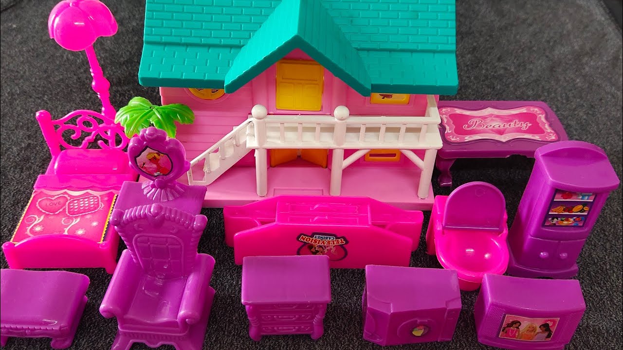 3 minute satisfying with Unboxing hello kitty mini dollhouse l Hello ...