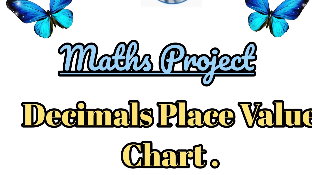 Decimal Place Value Chart||Working Model || Maths Project || Class 6th ...