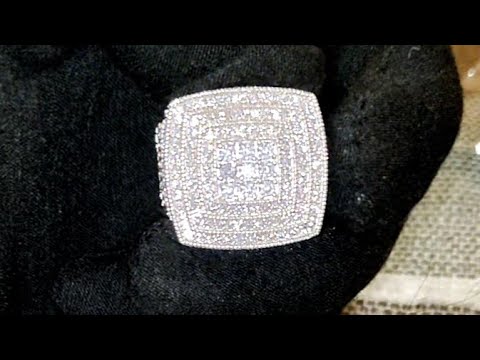 Harlem Bling diamond baguette ring review - YouTube