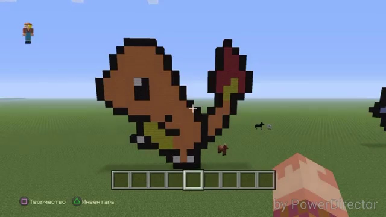 How to build a charmander in minecraft - YouTube