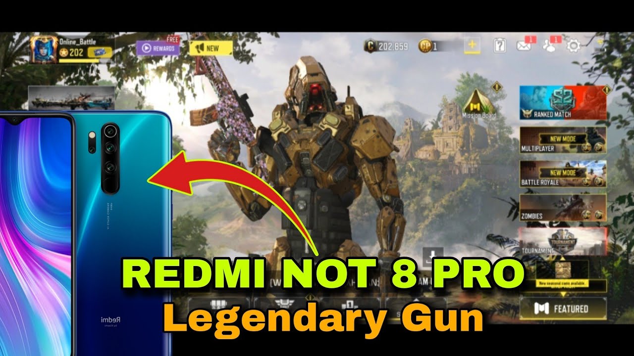 Warzone mobile and Call of duty mobile | Redmi not 8 pro codm gameplay ...