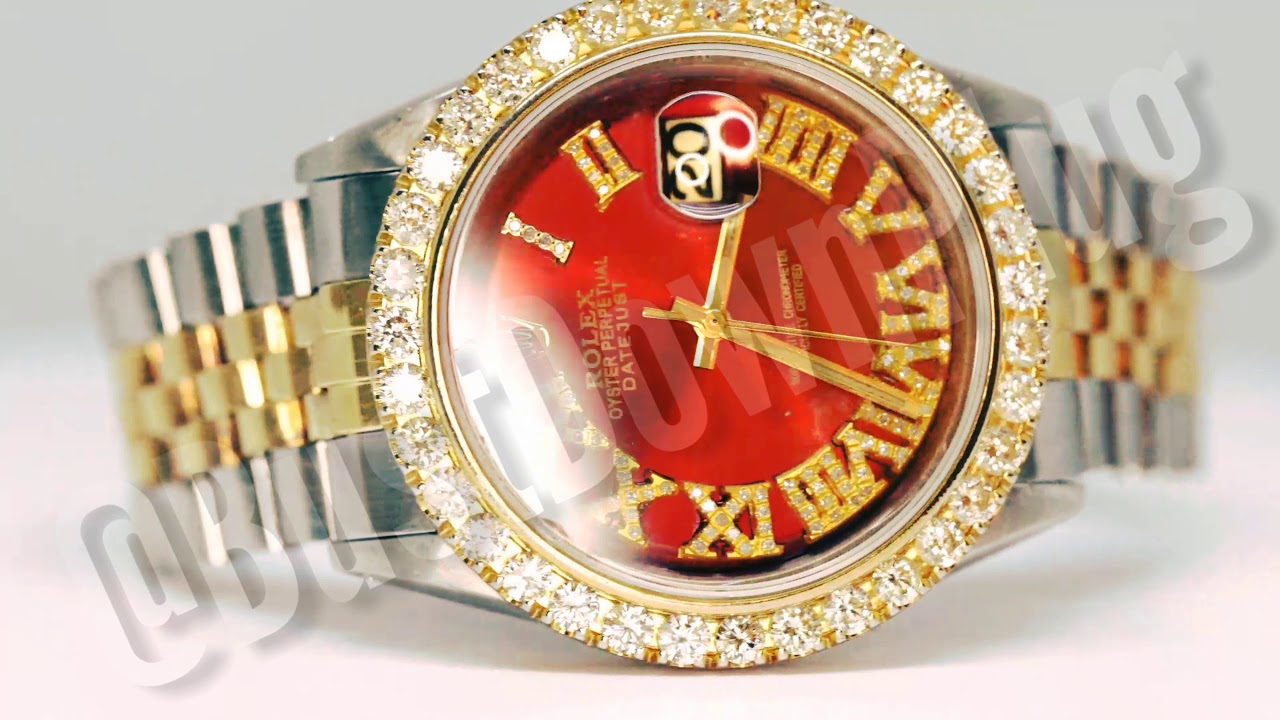 Red Face Bust Down Bezle Rolex (Pre-Loved) - YouTube