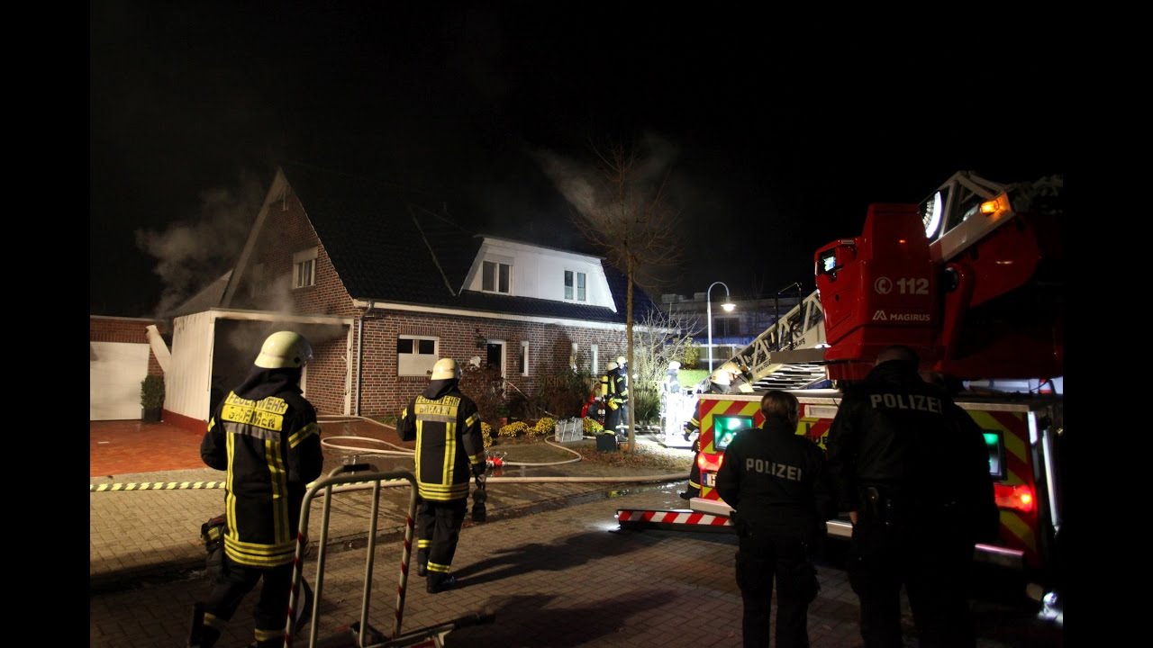 Bremen-Osterholz: Feuer in Doppelhaushälfte - YouTube