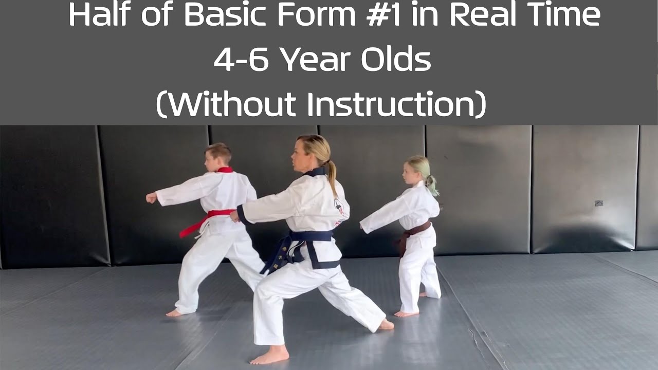 Half of Basic Form #1 in Real Time - Without Instruction - 4-6 Year ...