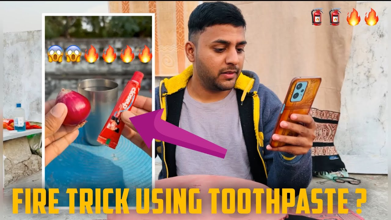Fire Trick Using Onion Toothpaste and Shampoo | Ybros Experiment - YouTube