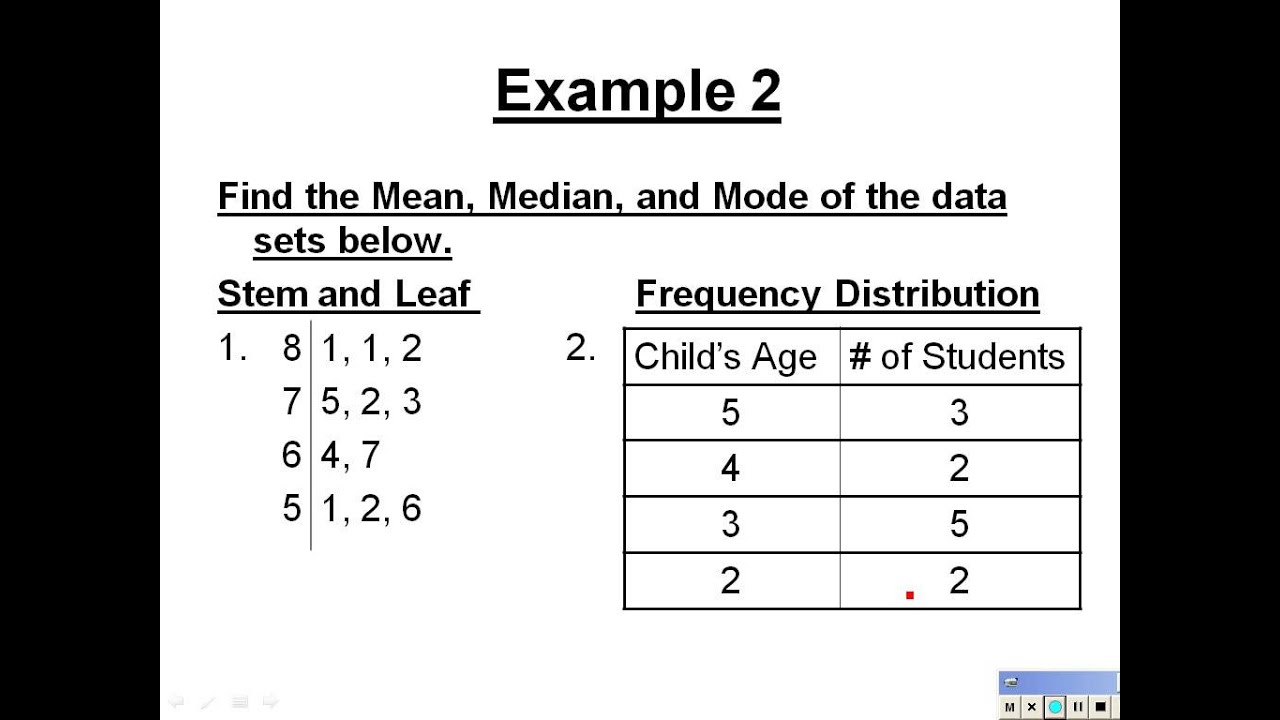 Alg 2 Lecture Notes 9.1 Introduction to Statistics Part 2 - YouTube