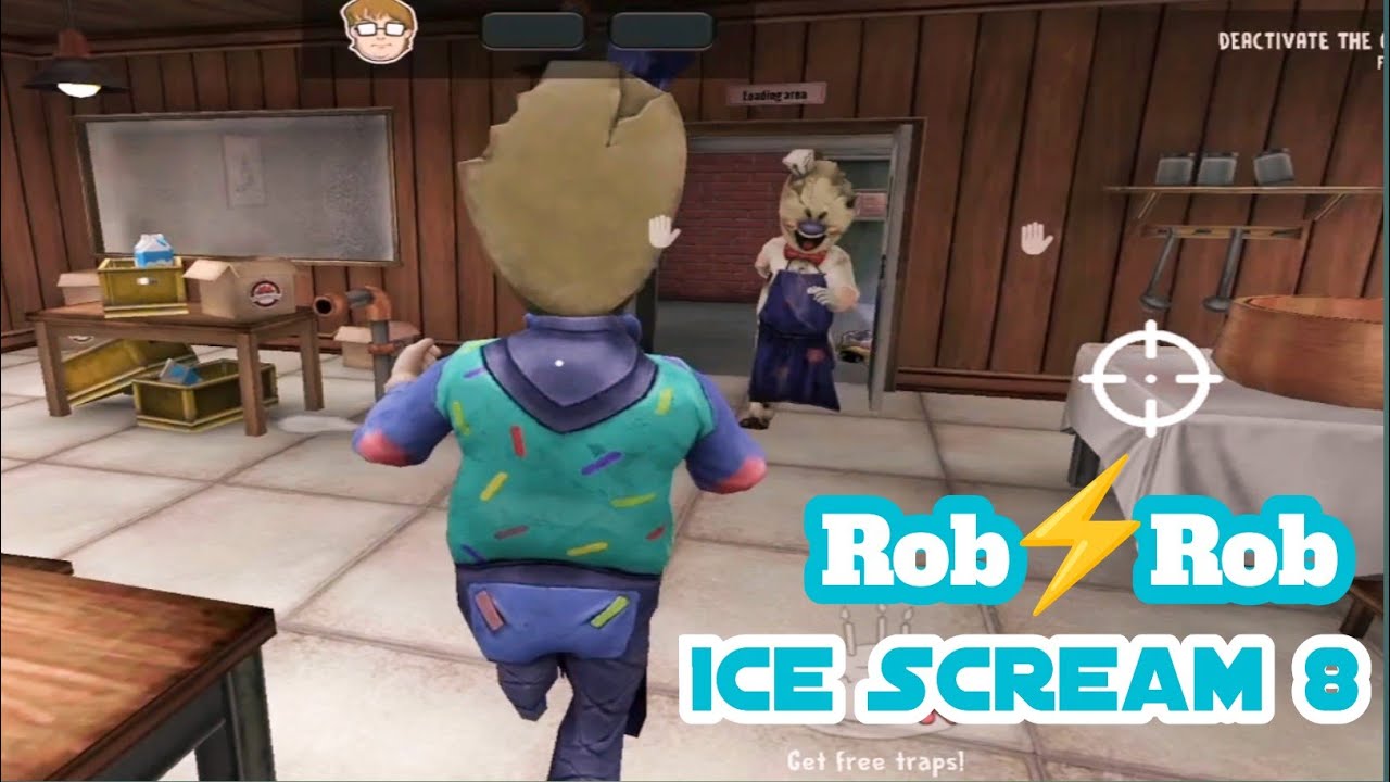 Playing As Rob In Ice Scream 8 Characters - YouTube