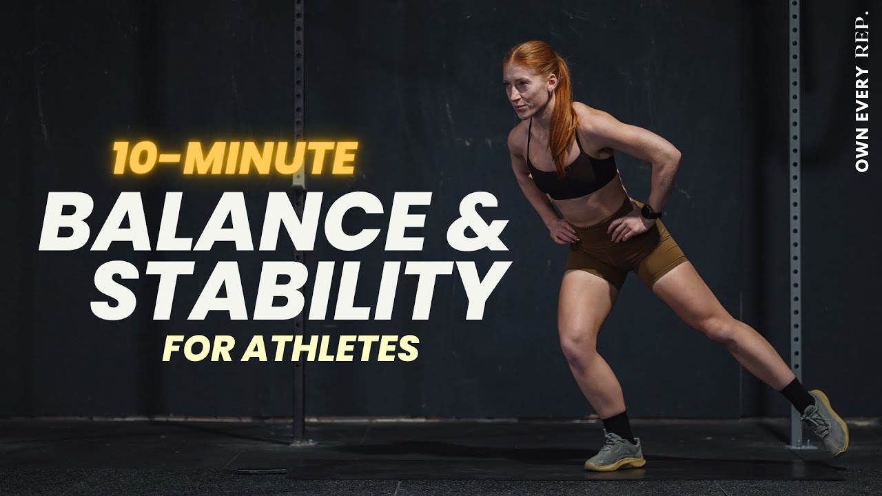 10 Min. Balancing + Stability For Runners & Athletes | Perform Better ...