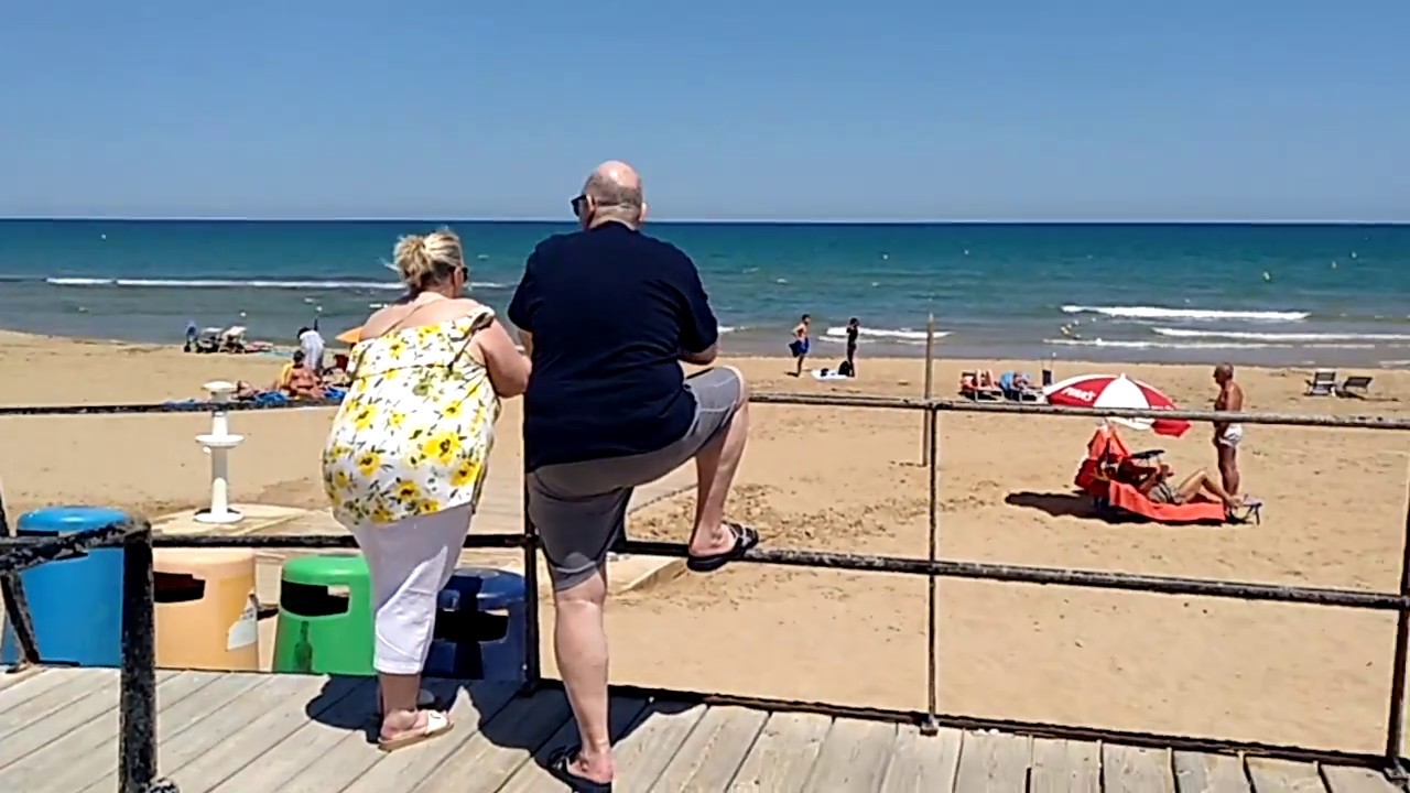 La Mata Boardwalk and beach - YouTube