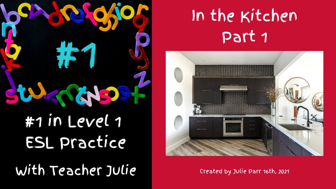 #1 in ESL Beginner The Kitchen Part 1 - YouTube