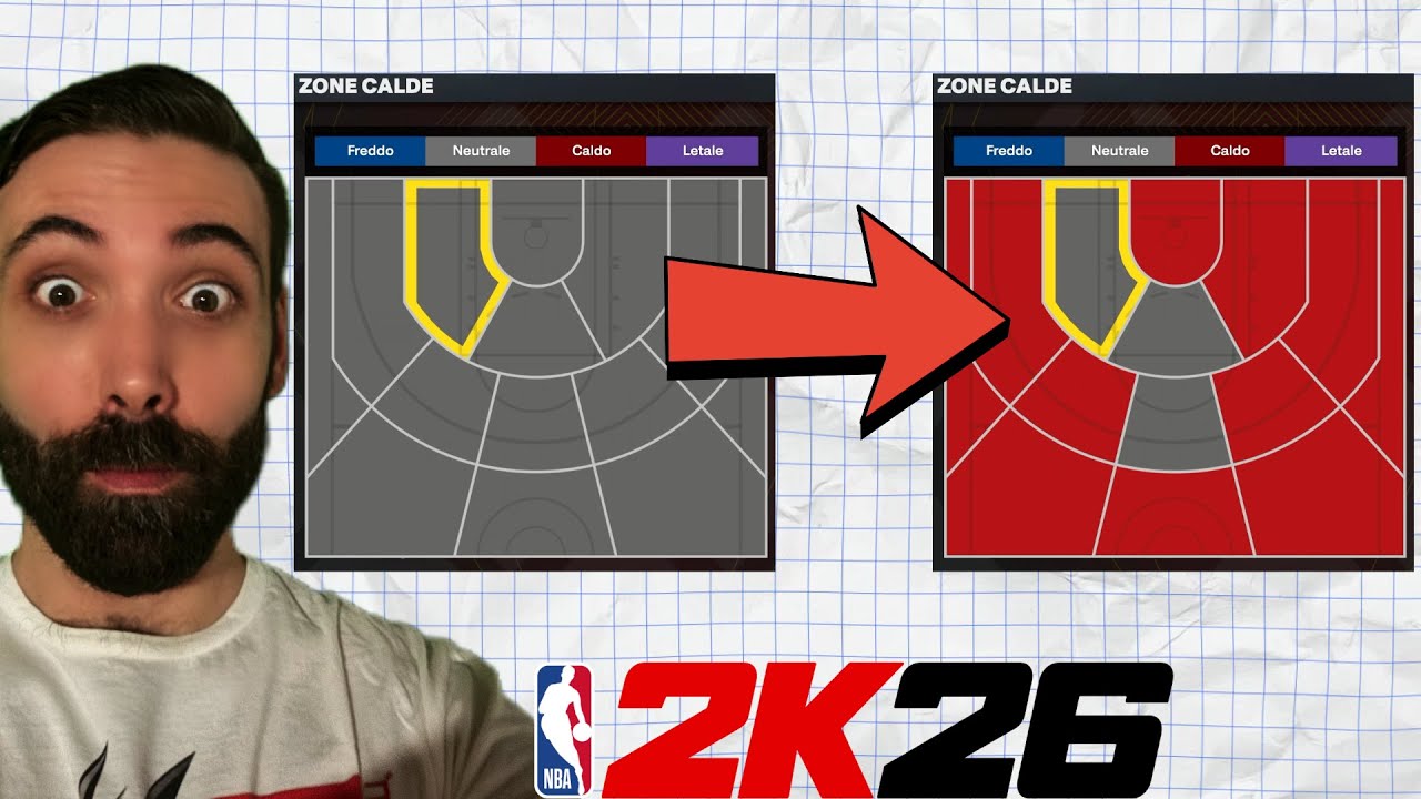 COME FARE LE ZONE CALDE SU NBA 2K26 - YouTube