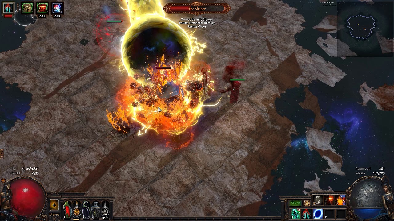 POE - Hybrid's Jugg Molten Strike Shaper Fight Full Run - YouTube