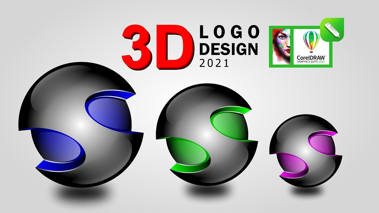 3D Logo Design Super Easy Techniques for Experts & Beginners CorelDraw 2021 - YouTube