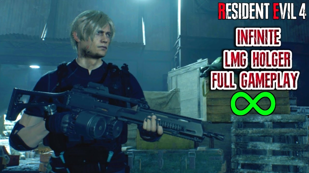 INFINITE LMG HOLGER ONLY!! Full Gameplay - Resident Evil 4 Remake - YouTube