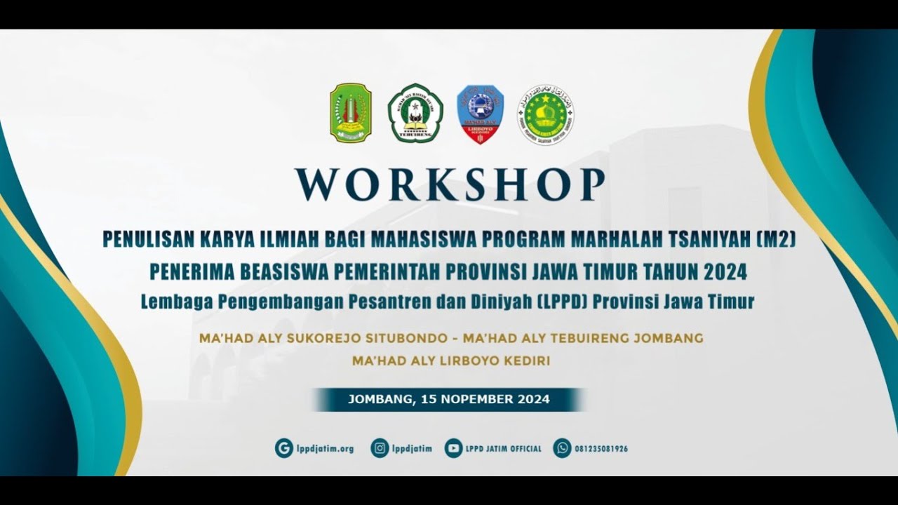 #1 WORKSHOP PENULISAN KARYA ILMIAH MAHASISWA PROGRAM MARHALAH TSANIYAH ...