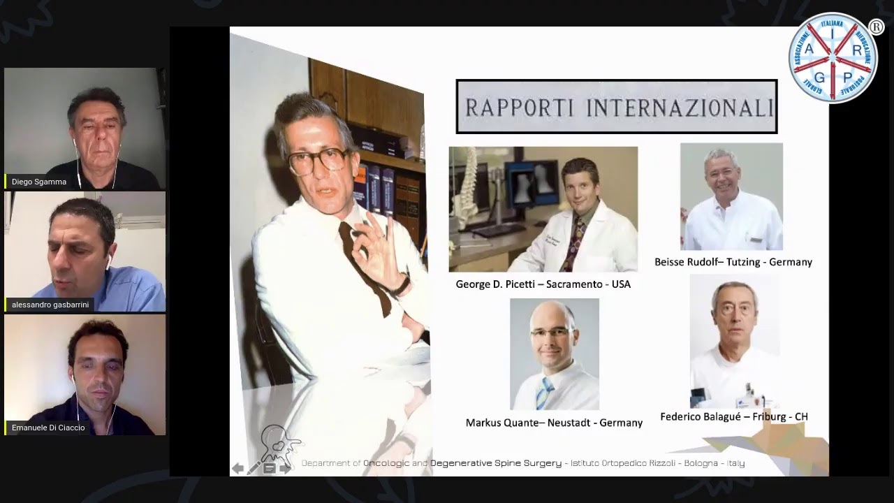 AIRPG LIVE: IL DR ALESSANDRO GASBARRINI - LE PATOLOGIE DEGENERATIVE DEL ...