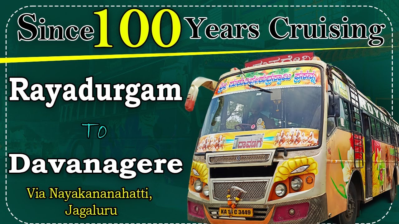 Rayadurgam To Davanagere Mahesh Bus Journey | Cabin Journey #Rayadurgam ...
