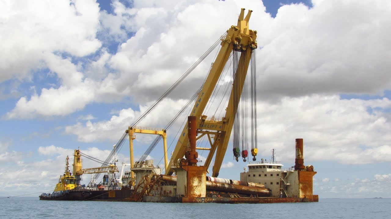 Salvage jack-up platform Sep Orion - YouTube