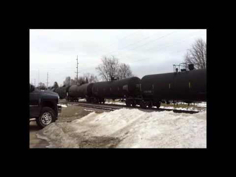 Wisconsin And Southern Freight Train Through Randolph WI Febuary 7th ...