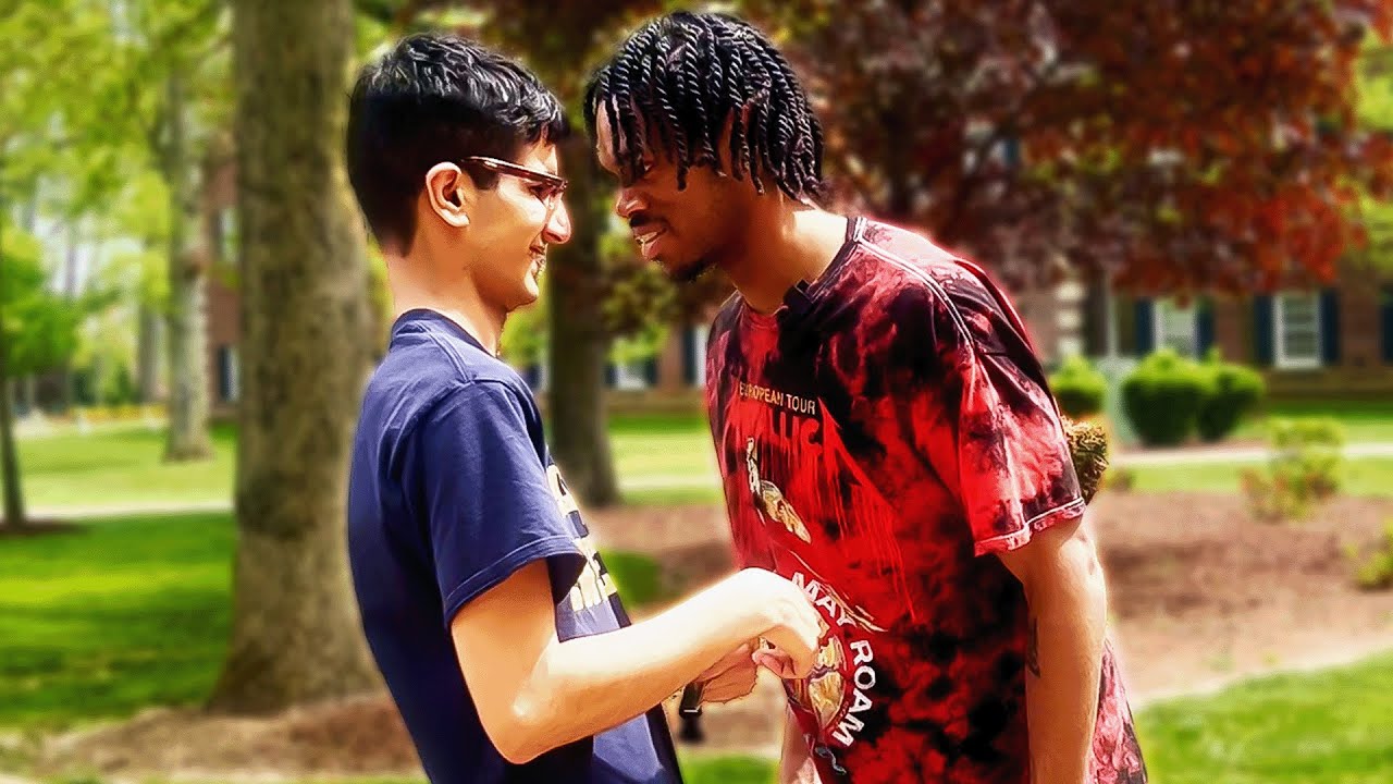 Talking Too Close To Strangers Prank! - YouTube