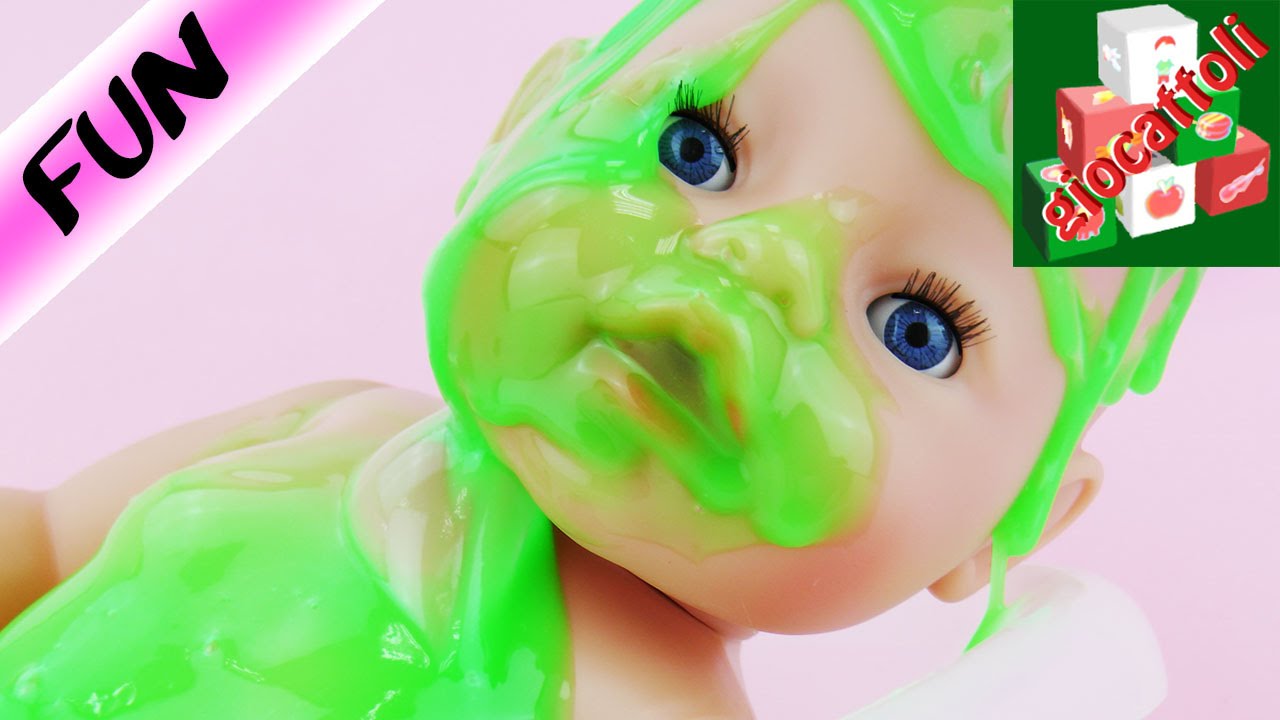 Baby Born e il bagno nello Slime! - YouTube