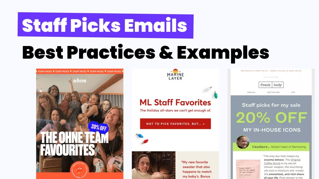 💌 How to Create Staff Picks Emails that Stand Out - Marketing ...