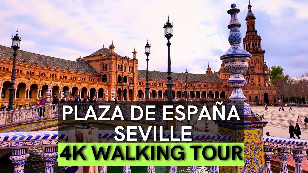 Seville's STUNNING Plaza de España 🇪🇸 | 4K Walking Tour #WalkingTour - YouTube