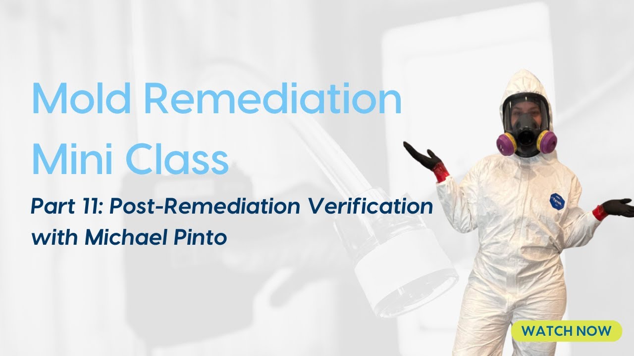 Mold Remediation Part 11: Post-Remediation Verification with Michael ...