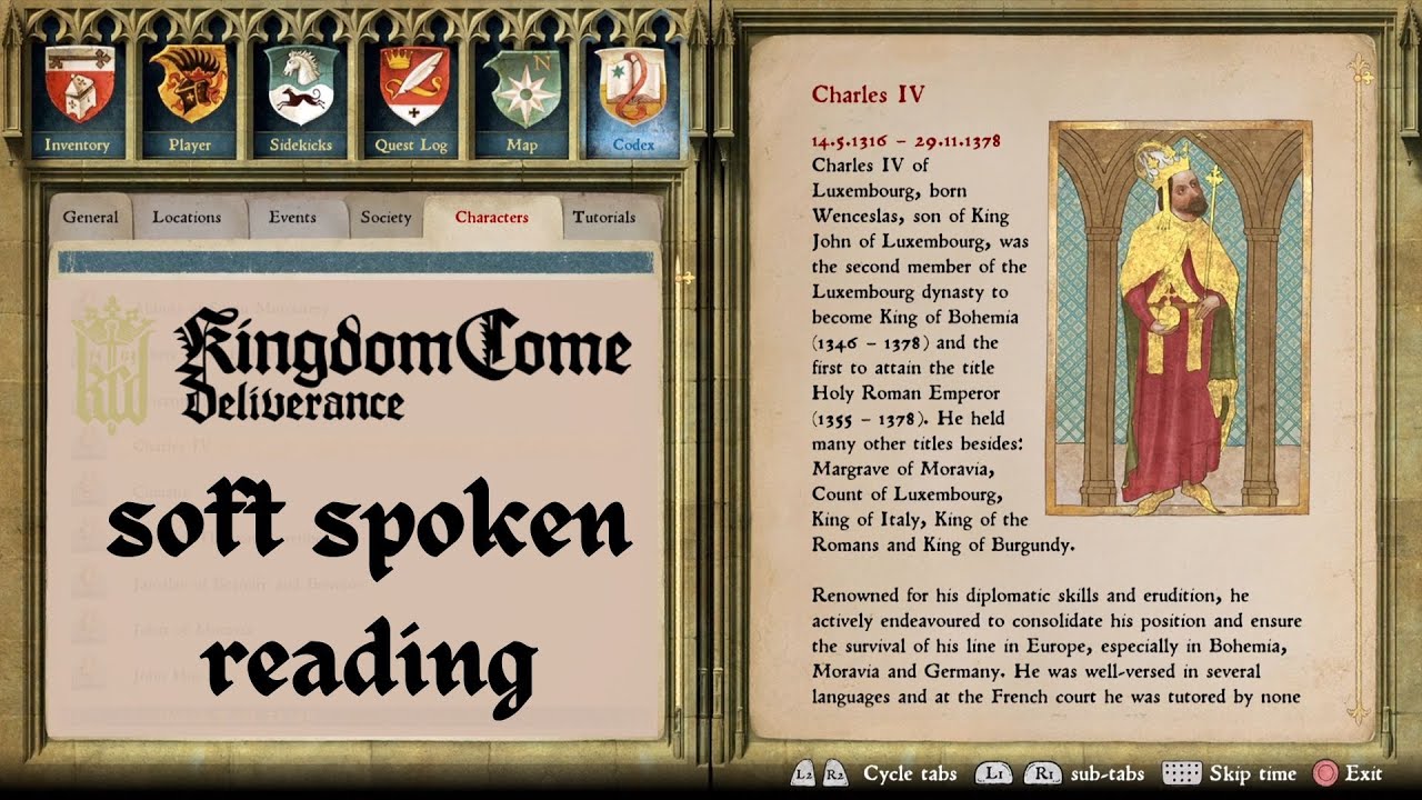 [Historical ASMR] Reading the Characters section of the Codex in ...