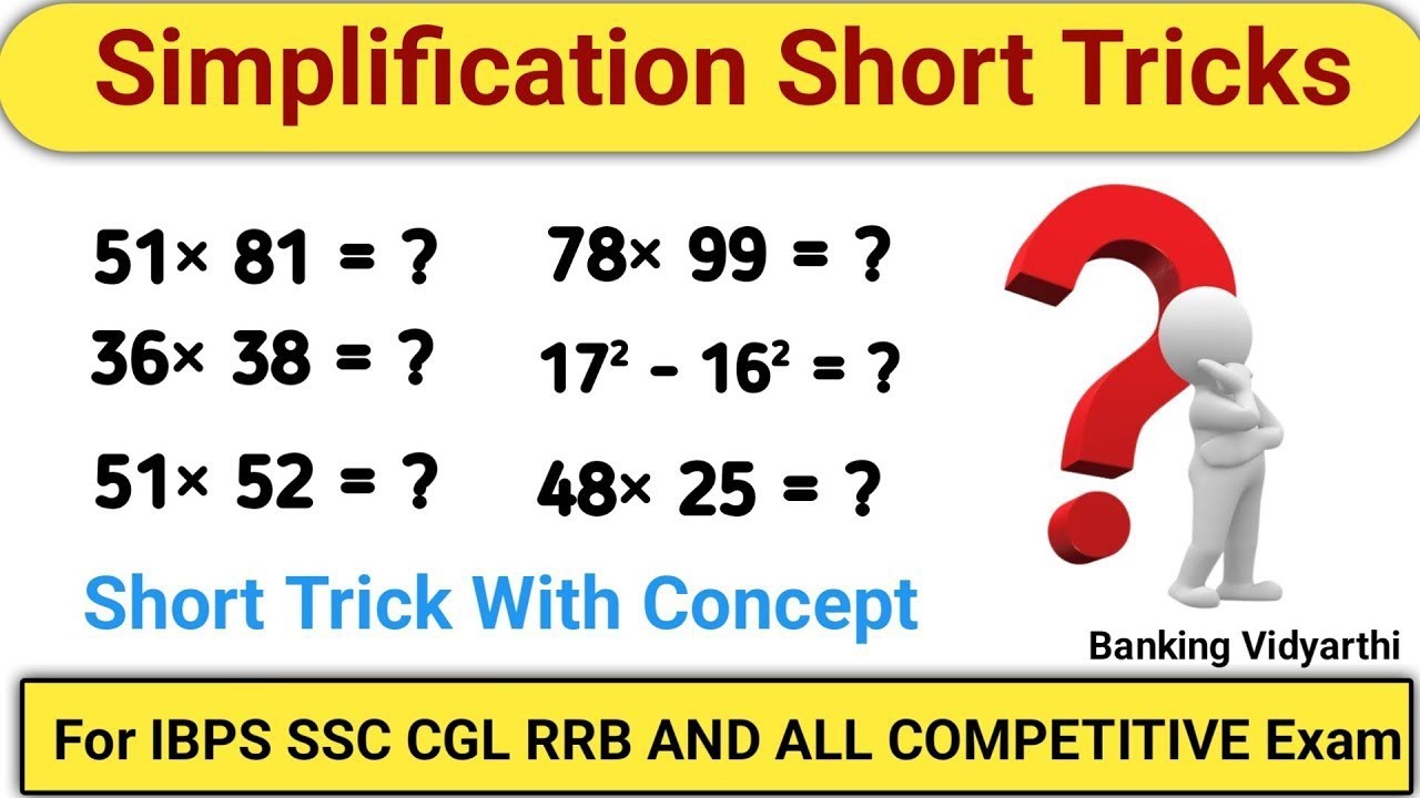 Simplification Tricks for All Competitive Exams I Magical ...
