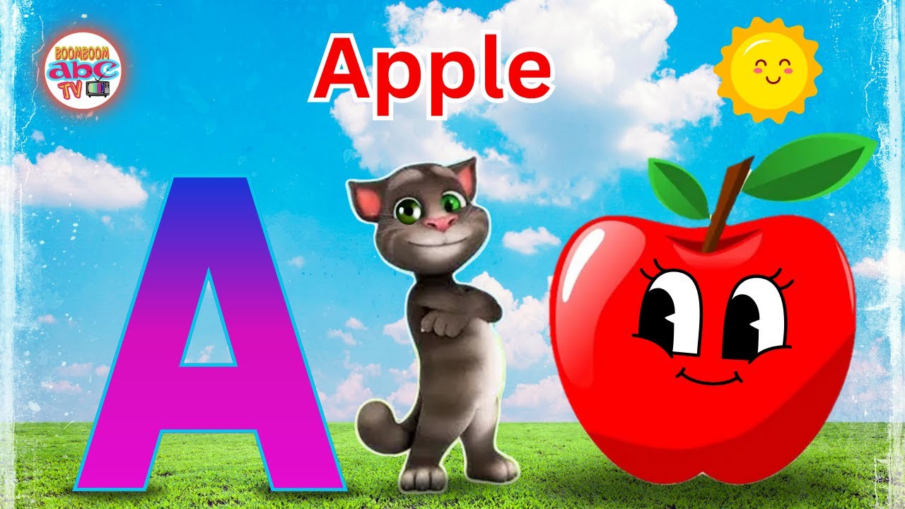 ABCD Rhymes for Babies | A For Apple | B For Butterfly | ABC Alphabet ...