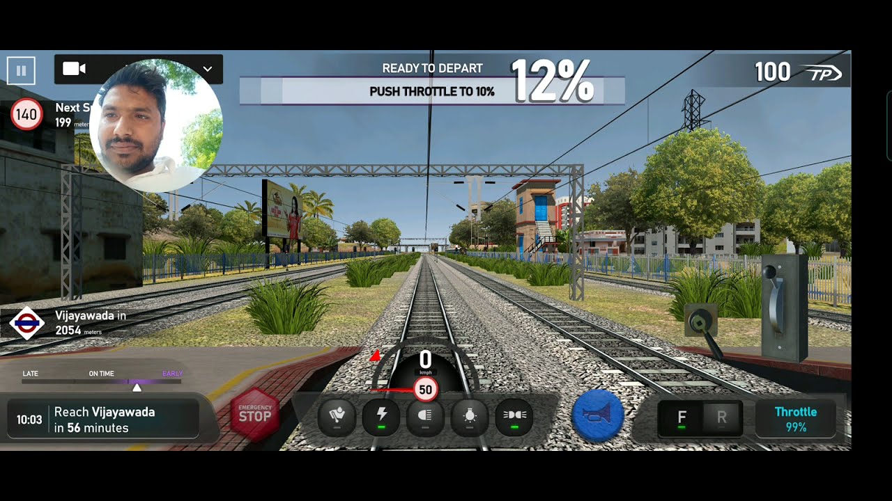 WAP-7 LOCOMOTIVE DRIVING||INDIAN RAILWAY SIMULATOR||TRAIN GAME - YouTube