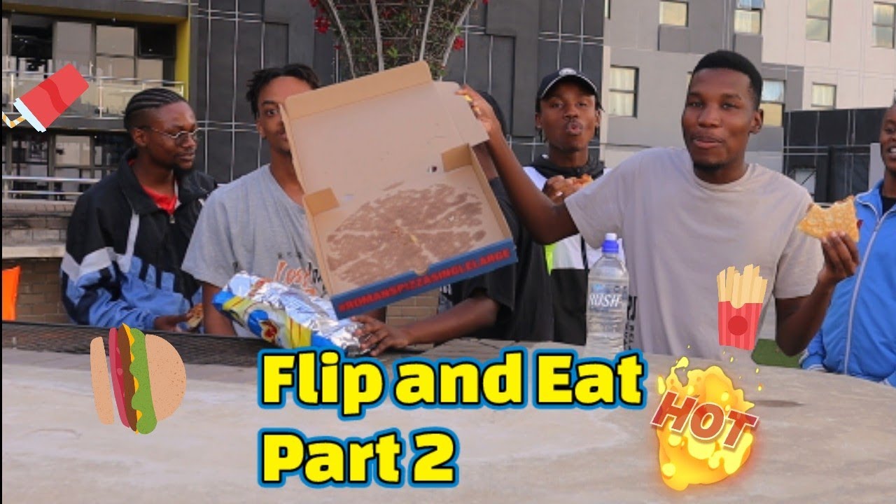 Flip and Eat Part 2| Water Bottle Flip Food Challenge| Eat Full Pizza ...