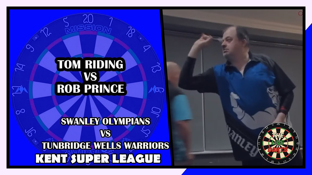 DARTS | Kent Super League Swanley vs Tunbridge Wells Tom Riding vs Rob ...