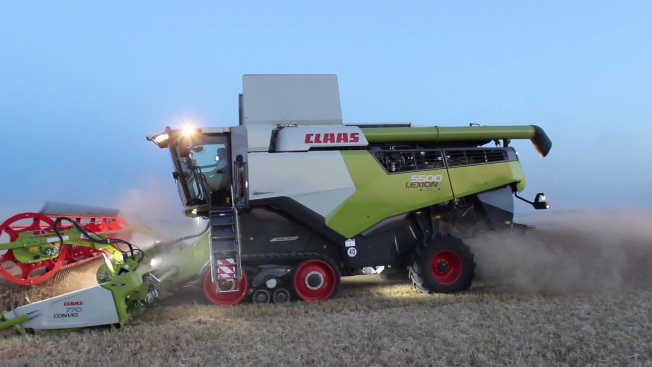 Lexion 5500 TerraTrac - YouTube
