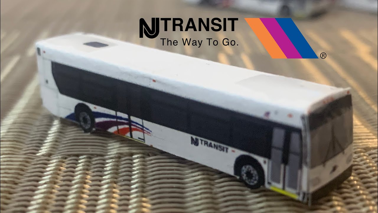 NJ Transit New Flyer XD 40 paper bus building process (1:200 scale ...