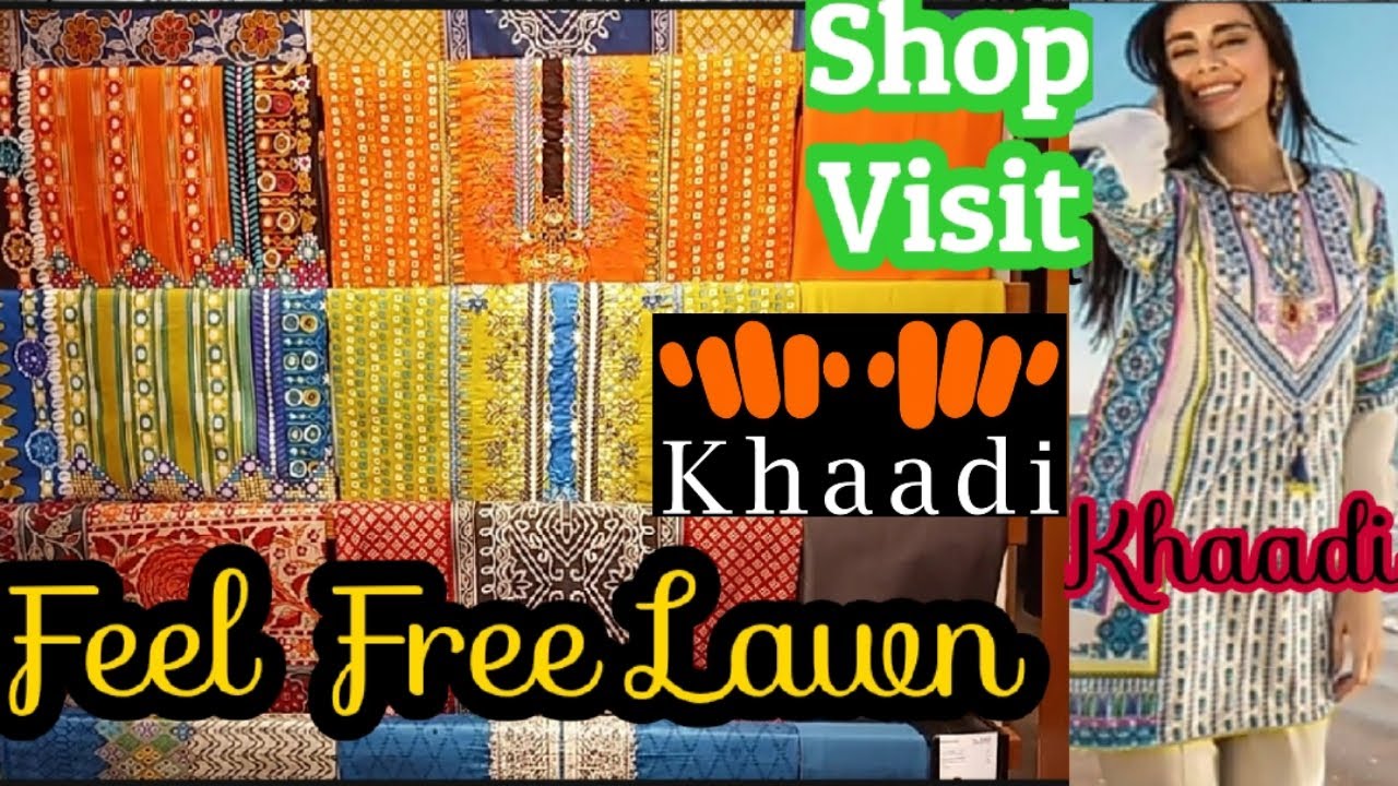 Khaadi Feel Free Lawn 2020 || Khaadi outlet visit || Spring lawn ...