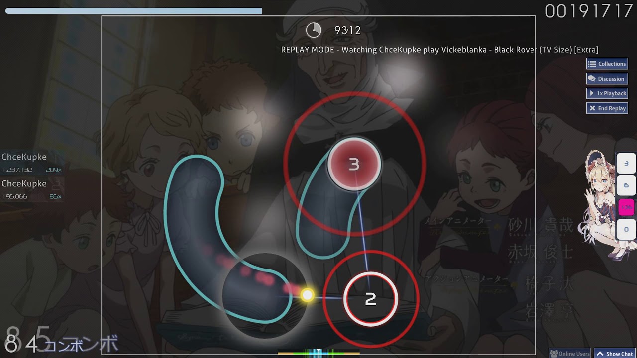 1,400PP osu player, plays black rover extra mode! - YouTube