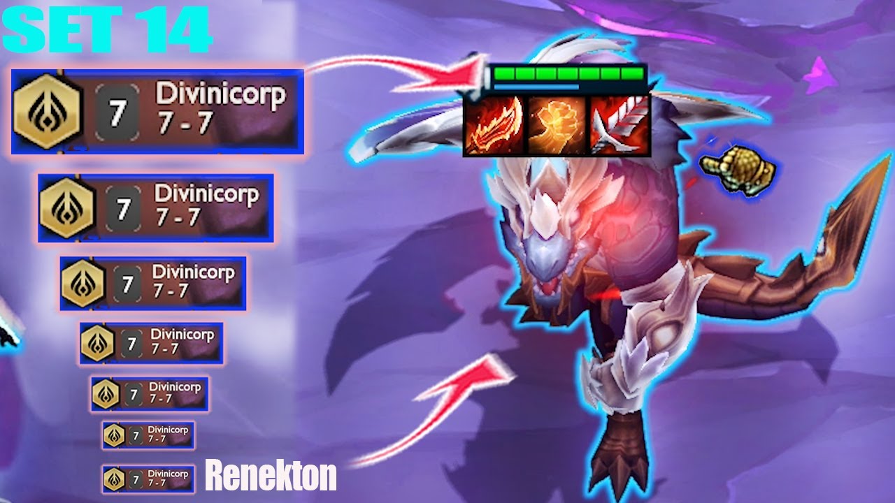 Renetion Carry 7 Divinicorp ? | TFT SET 14 #tftset14 #teamfighttactics ...