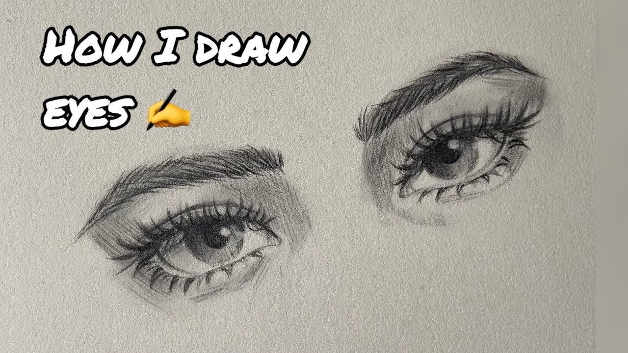 How I Draw Beautiful Girl Eye 👀 With Pencil | Step by Step Beginners ...