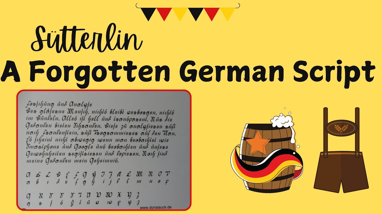 Sütterlin: A Forgotten German Script| Eine Vergessene Deutsche Schrift ...