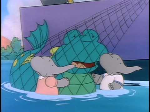 Babar (Finnish dub) osa 37/39 - Suolaton merikäärme 2/2 - YouTube