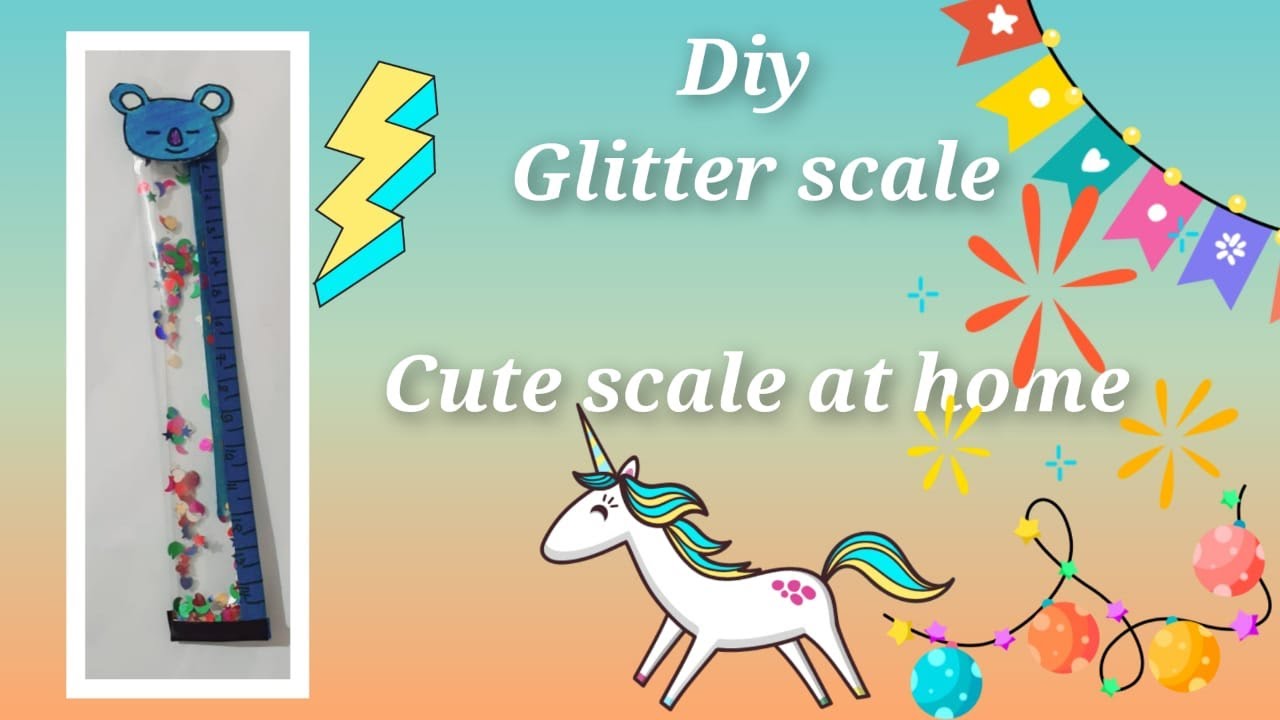 HOW TO MAKE A CUTE UNIQUE GLITTER SCALE/MANYA'S CREATIVE ZONE/#GLITTER ...